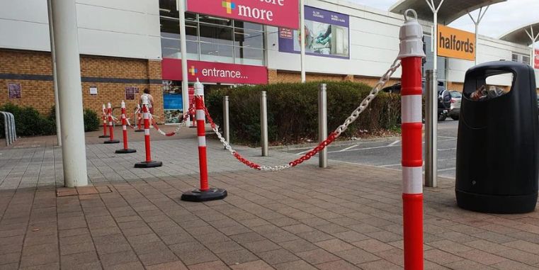 Chain Post Barrier Set Chain Posts Chain Barriers UK