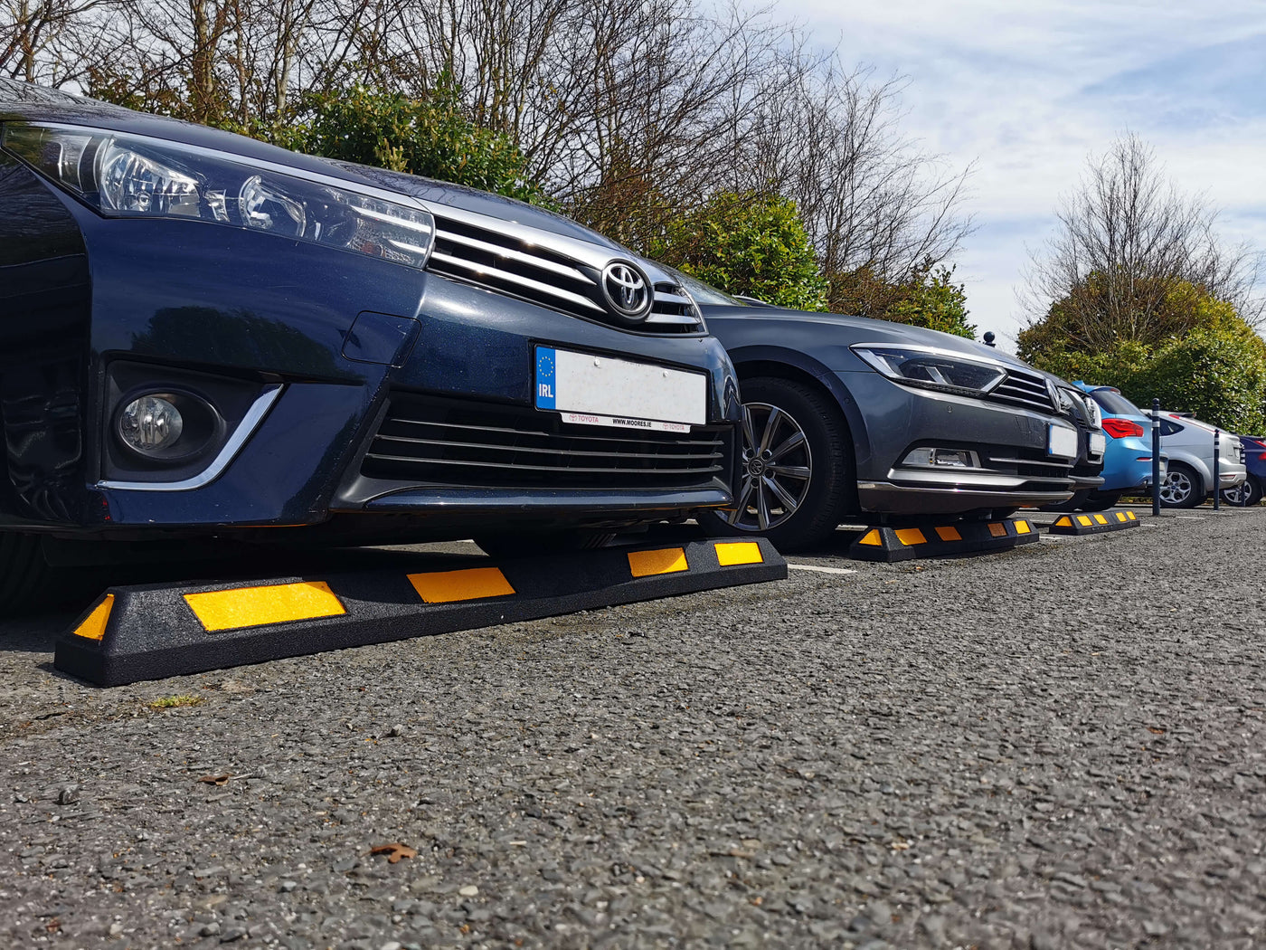 Wheel Stops, Parking Blocks & Tyre Stoppers UK